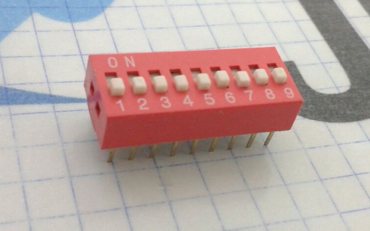 9-Bit Slide Type DIP Switch :: Micro JPM