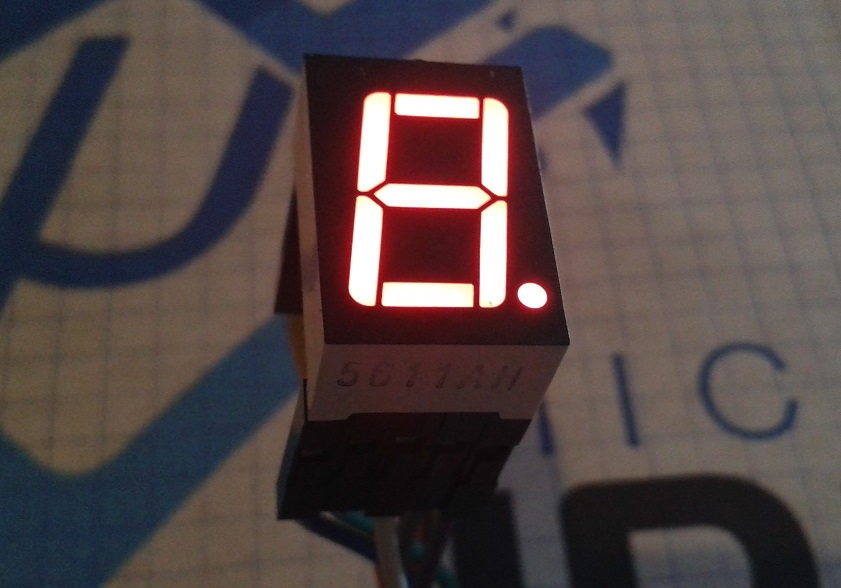 Display LED Rojo 7 Segmentos 1 Digito Catodo Comun 0.56" :: Micro JPM