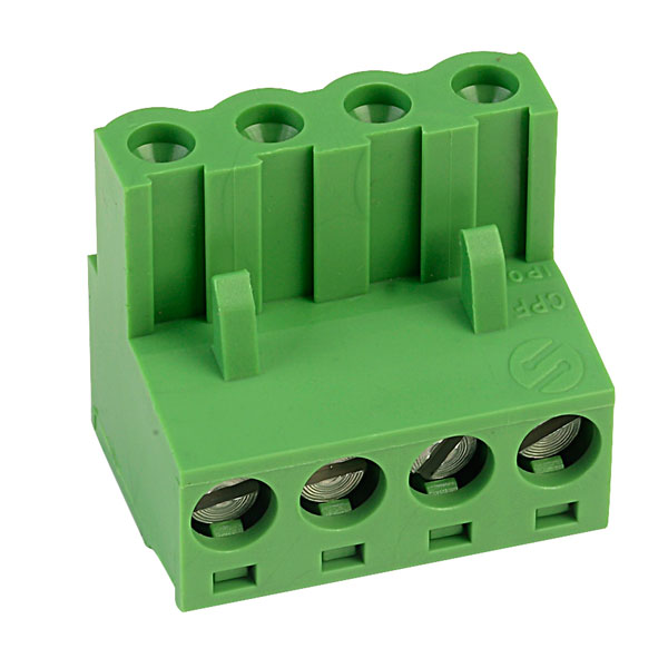4 Pin Female Plug-in Type Vertical Terminal Block 5mm :: Micro JPM