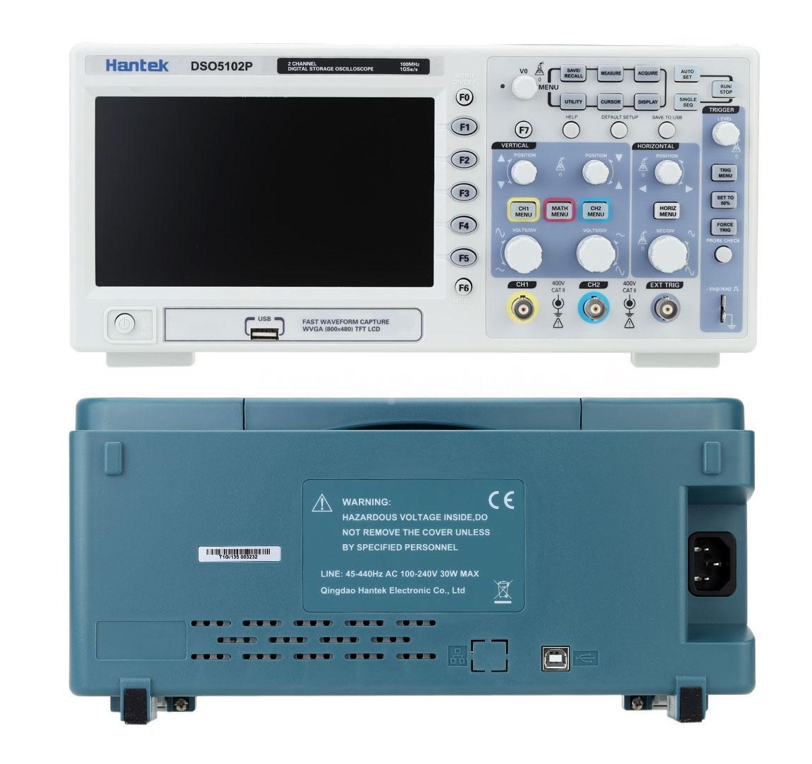 Hantek DSO5102P TFT Digital Oscilloscope 2 Channel 100MHz :: Micro JPM