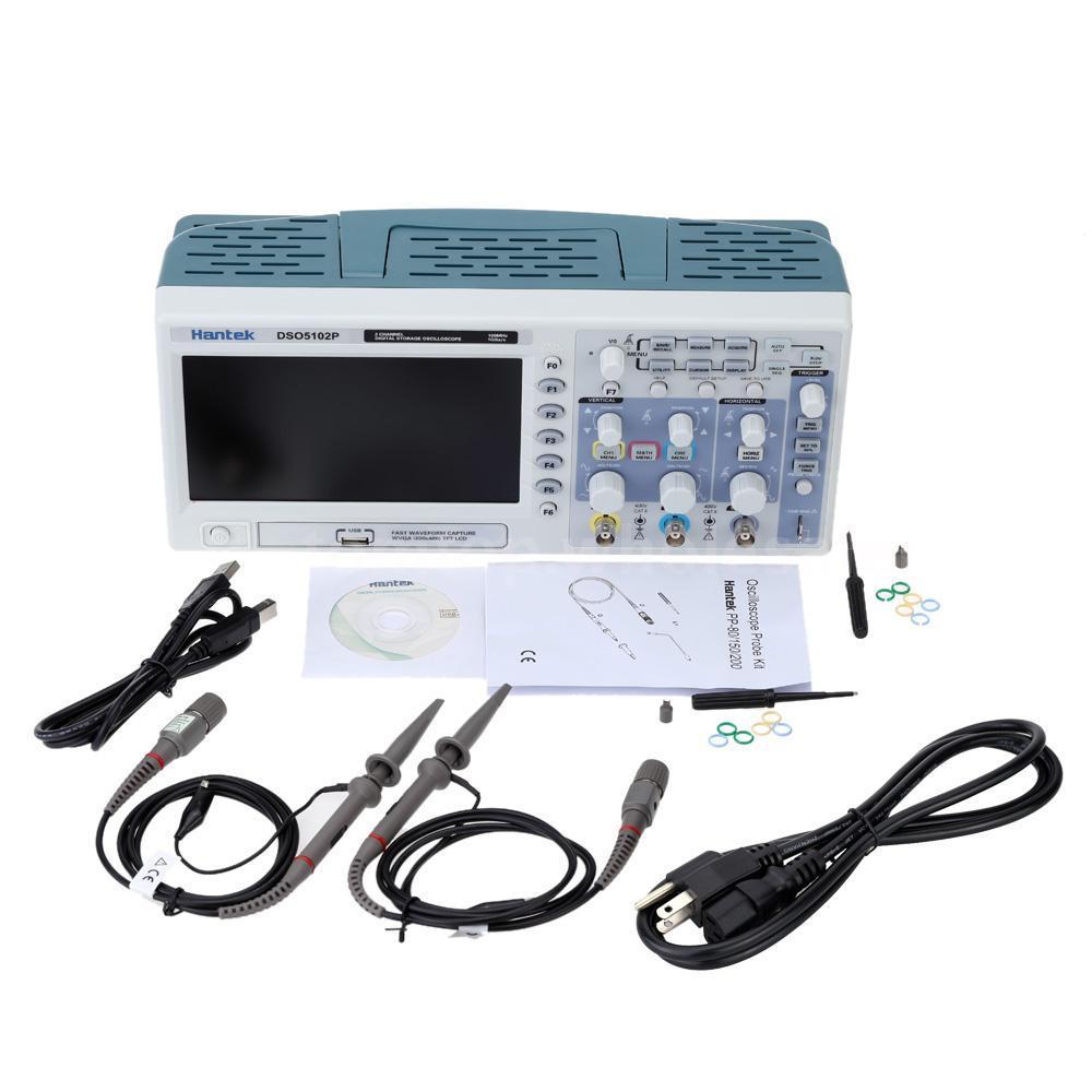 Hantek DSO5102P TFT Digital Oscilloscope 2 Channel 100MHz :: Micro JPM