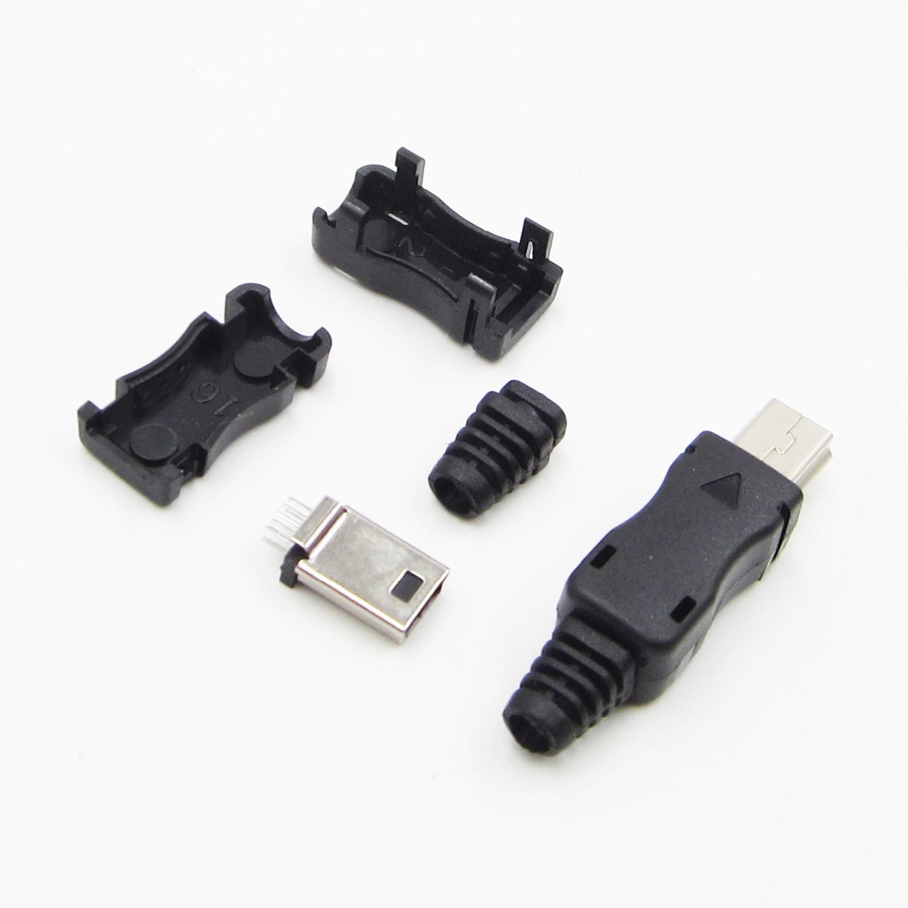 DIY Mini USB 10 Pin Male Plug Socket Connector With Plastic Cover ...