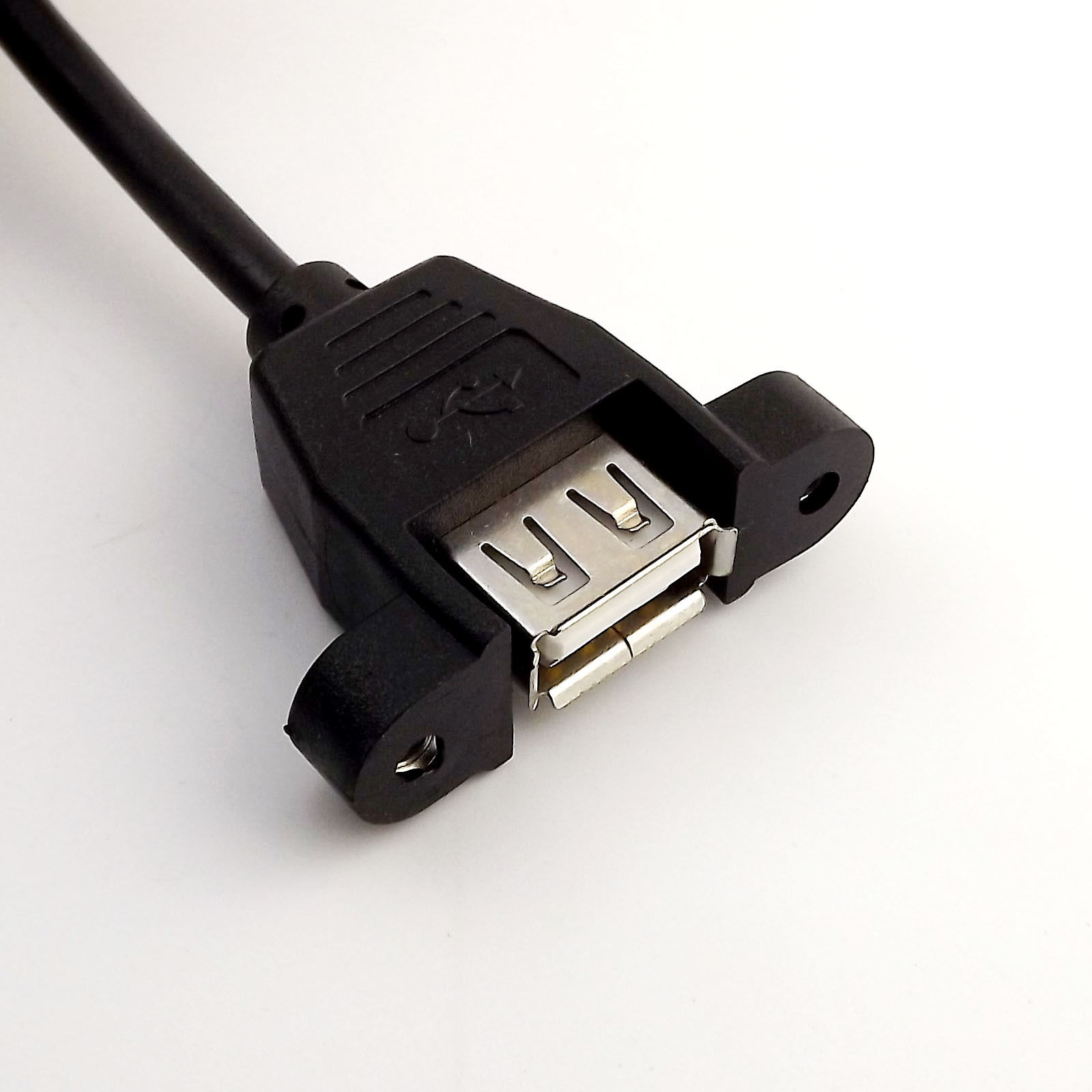 A Female Socket Panel Mount To USB B Male Plug Extension Cable (3 Ft ...