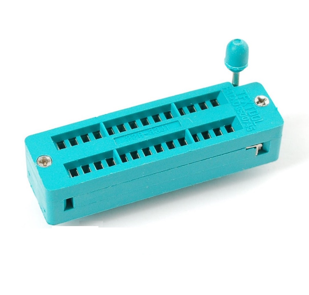 24 Pin Universal Socket ZIF 0.3'' :: Micro JPM