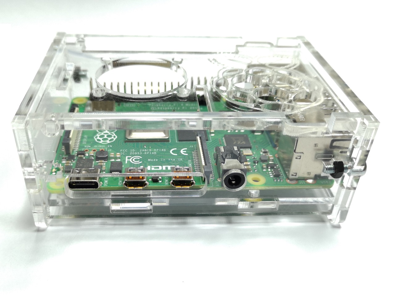Acrylic Case for Raspberry Pi 4 :: Micro JPM