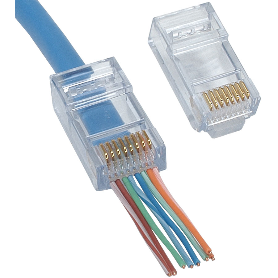 KR-204-CAT6 RJ-45 Conector Modular Cat-6 :: Micro JPM