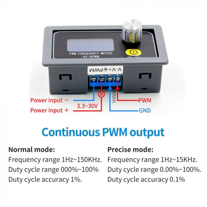 XY-KPWM Signal Generator PWM LCD Display (1Hz-150KHz) :: Micro JPM