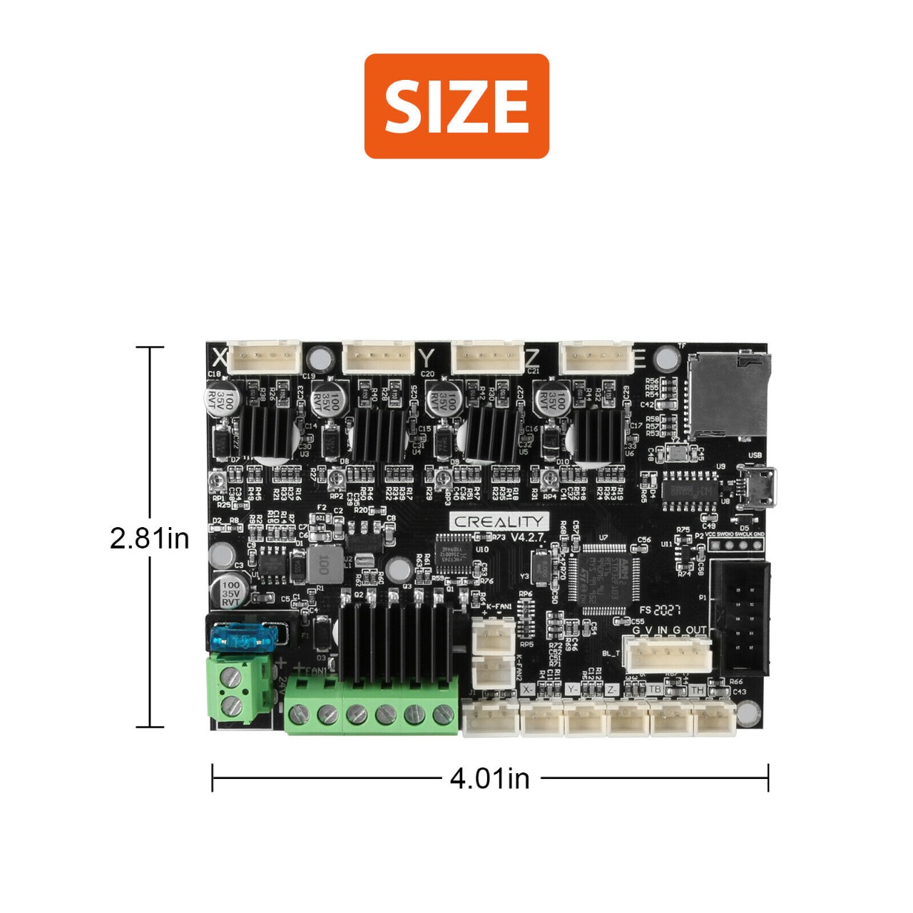 Creality Ender 3 Pro Silent Motherboard V4.2.7 :: Micro JPM
