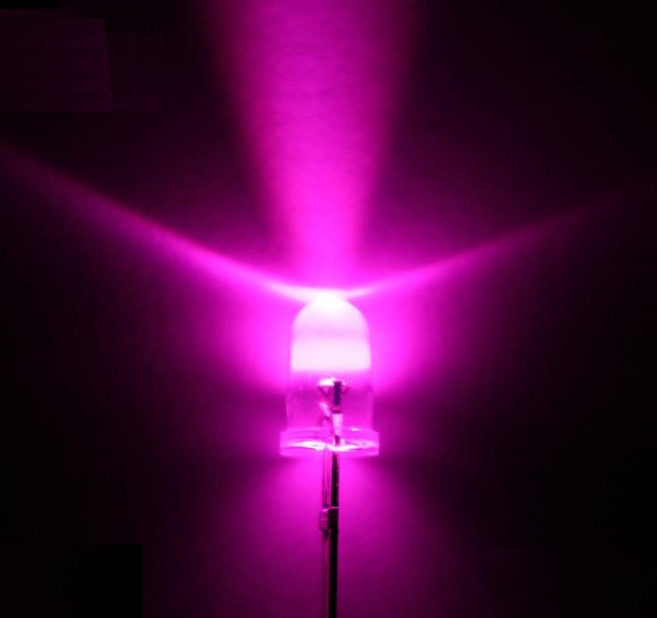 LED Rosado 5mm Alta Luminosidad :: Micro JPM