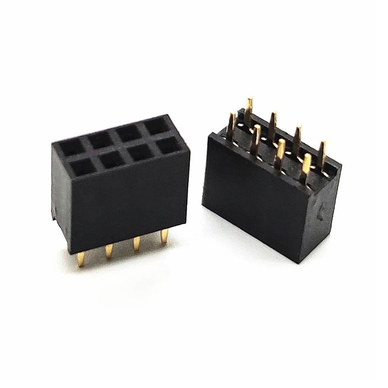 2x4 2.54mm Pin Double Row Female Header :: Micro JPM