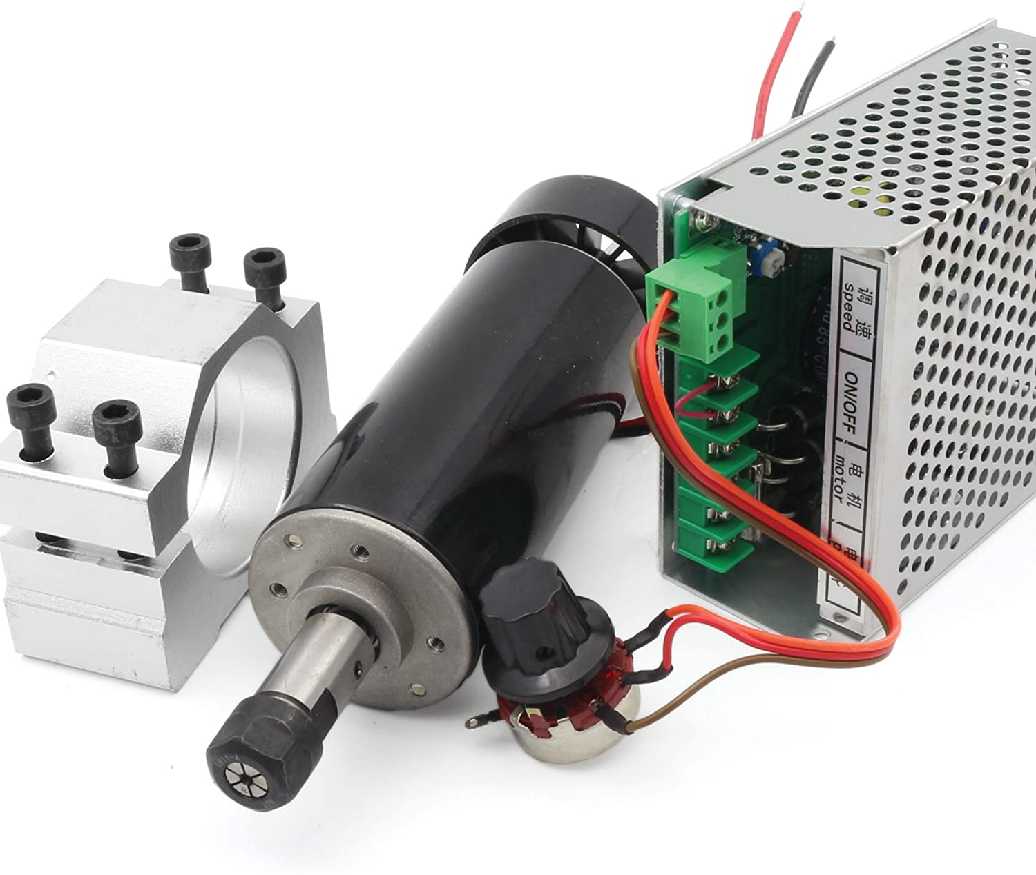 Spindle Motor 500W and Power Supply Speed Controller :: Micro JPM