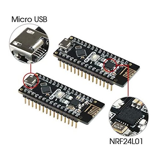 RF Nano - Arduino Nano with NRF24L01 Wireless Module :: Micro JPM