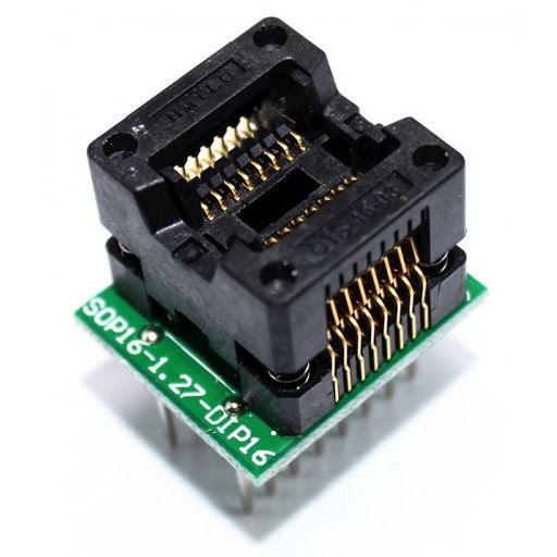 SOIC-16 to DIP-16 Programmer Adapter Socket :: Micro JPM