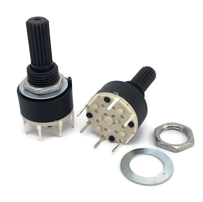 RS16211-18 Mini Rotary Switch 1 Pole 8 Position 20mm :: Micro JPM