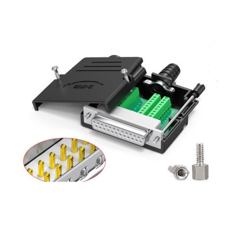 DB25 Female Terminal Connector :: Micro JPM