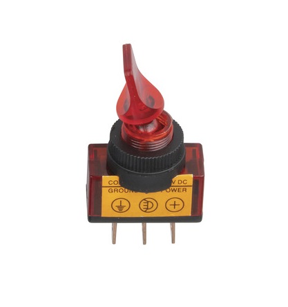EC-1532 Red Toggle Switch SPDT ON-OFF 12V @ 20A :: Micro JPM