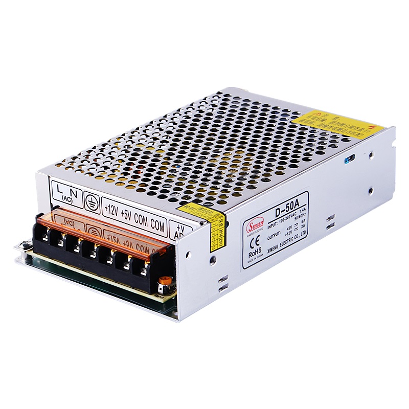 D-50A Dual Output Switching Power Supply 55W 5V/6A + 12V/2A :: Micro JPM