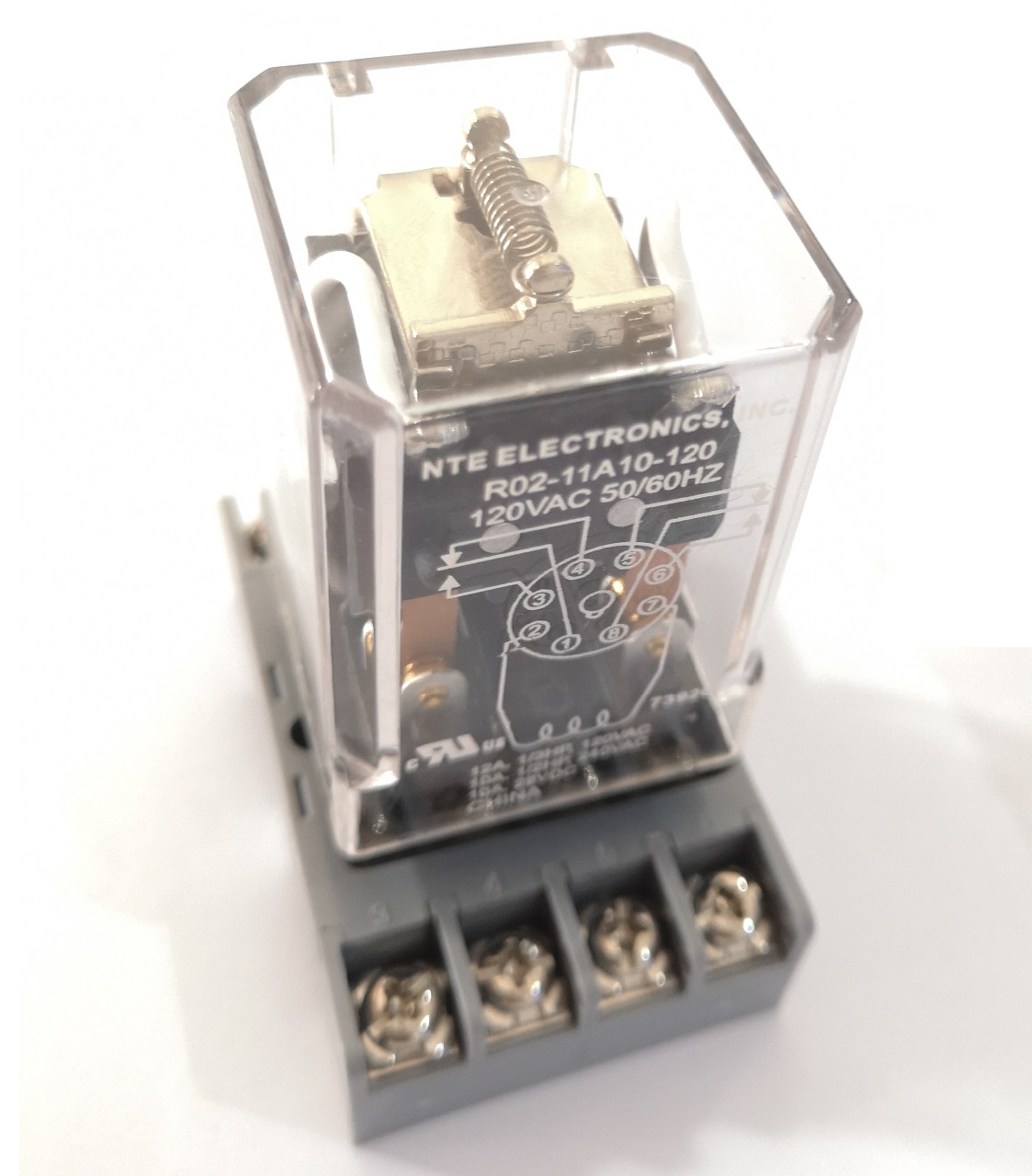 NTE R02-11A10-120 Relay DPDT 8-Pin 120VAC :: Micro JPM