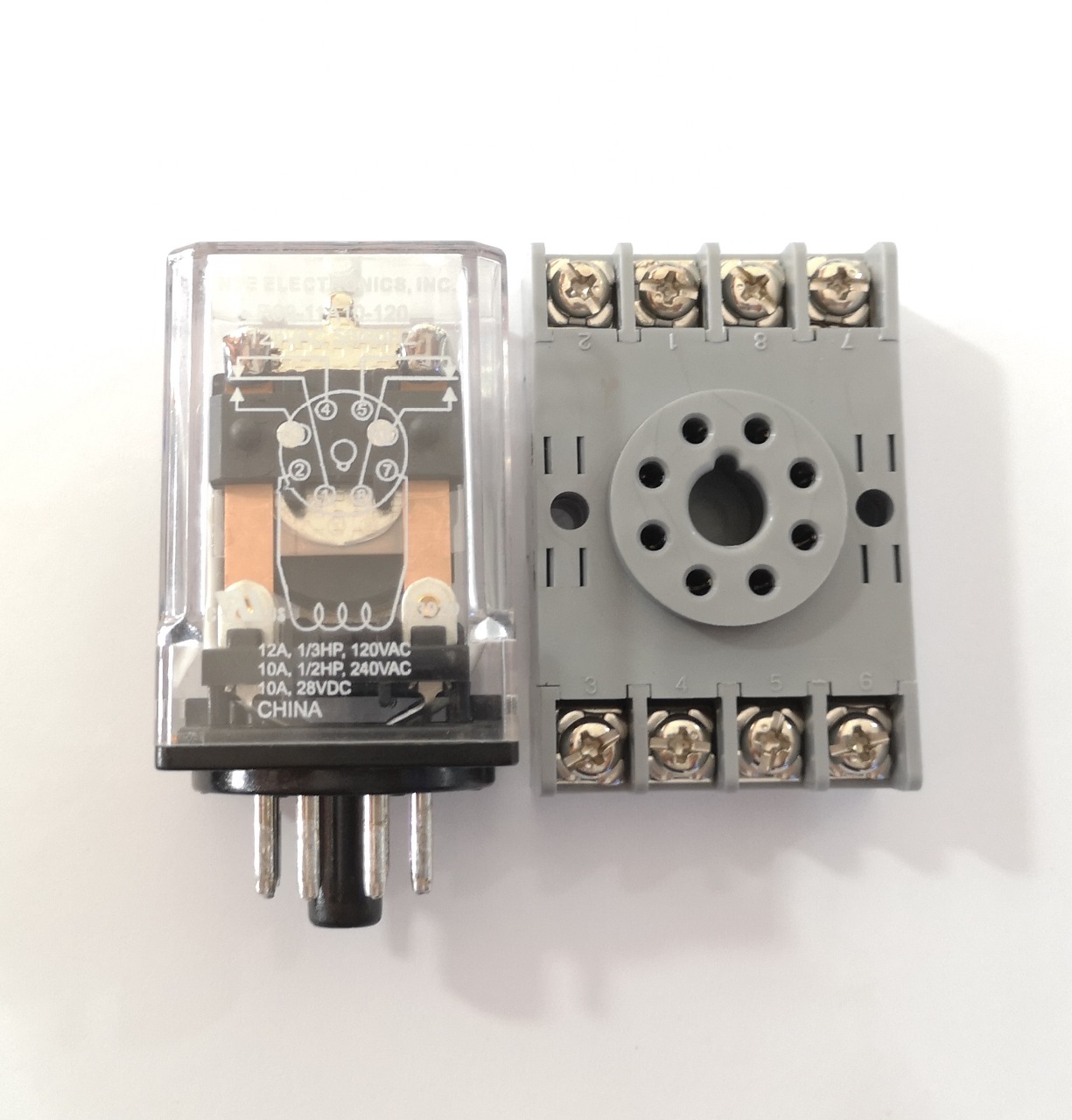 NTE R02-11A10-120 Relay DPDT 8-Pin 120VAC :: Micro JPM