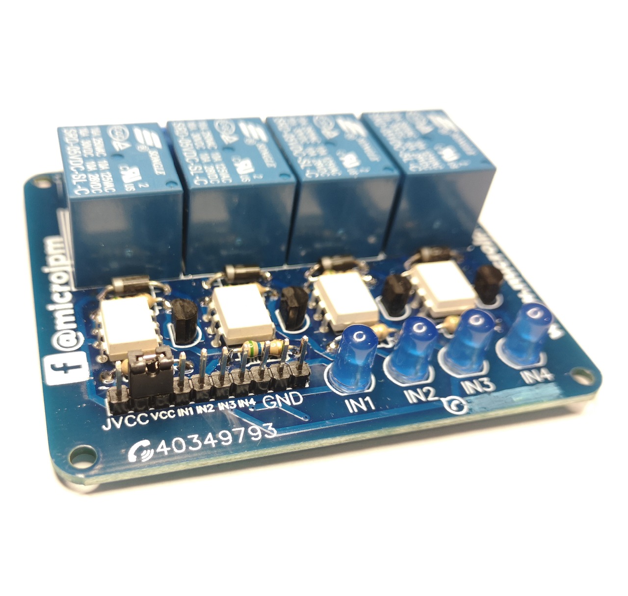 4-Channel 5V Relay Module uJPM v1.2 (Optocoupler) :: Micro JPM