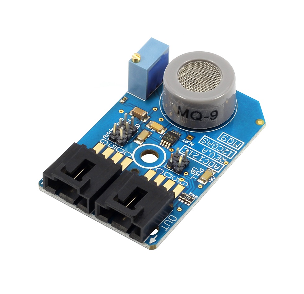 MQ-9 Carbon Monoxide Combustible Gas Sensor ADC121C 12-Bit ADC I2C ...