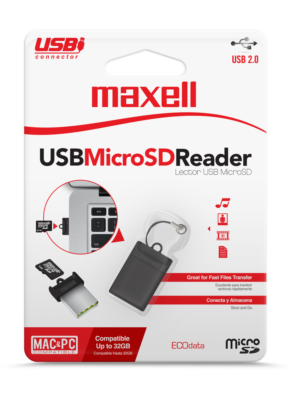 Maxell MicroSD USB Reader :: Micro JPM