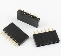 6 Pin Female Single Row 2.54mm Header :: Micro JPM