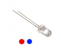 5mm LED Bi-Color Red-Blue Flashing 2-Pin :: Micro JPM