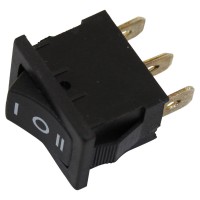 EC-2507 Rocker Switch Black ON-OFF-ON SPDT 6A @ 250VAC Panel Mount ...