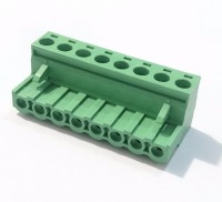 8 Pin Female Plug-in Type Vertical Terminal Block 5mm :: Micro JPM
