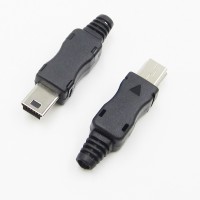 DIY Mini USB 10 Pin Male Plug Socket Connector With Plastic Cover ...