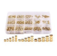 Female Threaded Insert Assortment Kit (250 PCS M2-M3-M4) :: Micro JPM